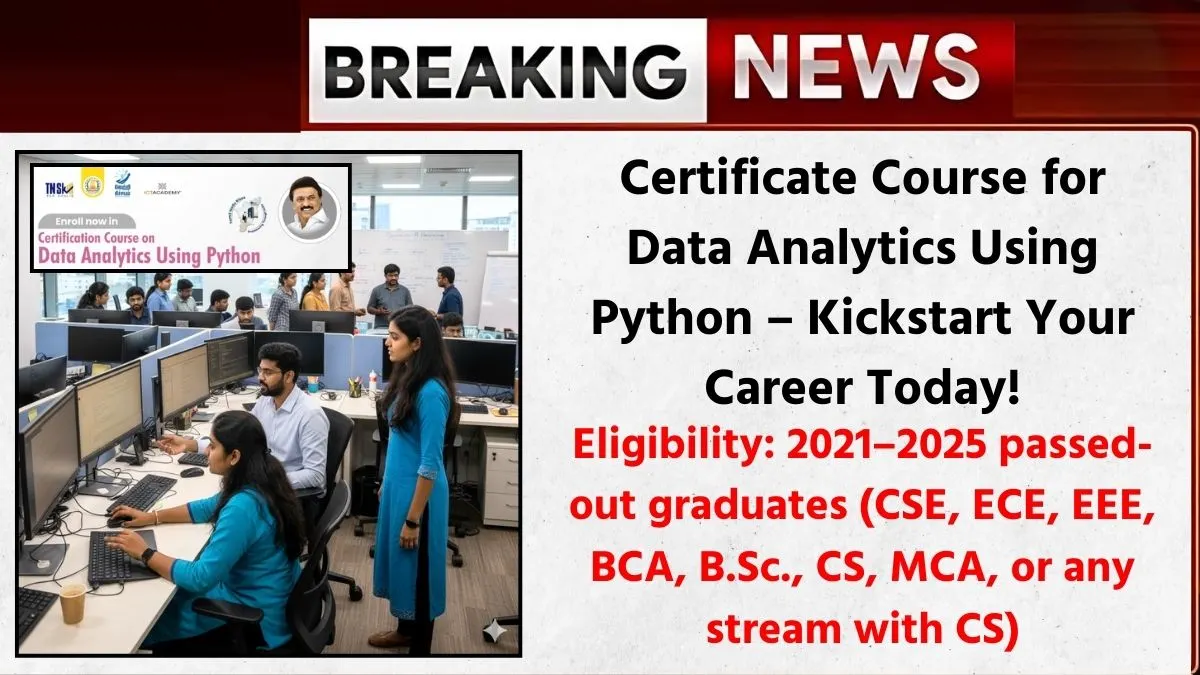 Certificate Course for Data Analytics Using Python – Kickstart Your Career Today! - Today Tamil Job